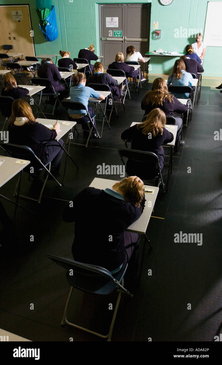 Students giving examination Stock Photo - Alamy