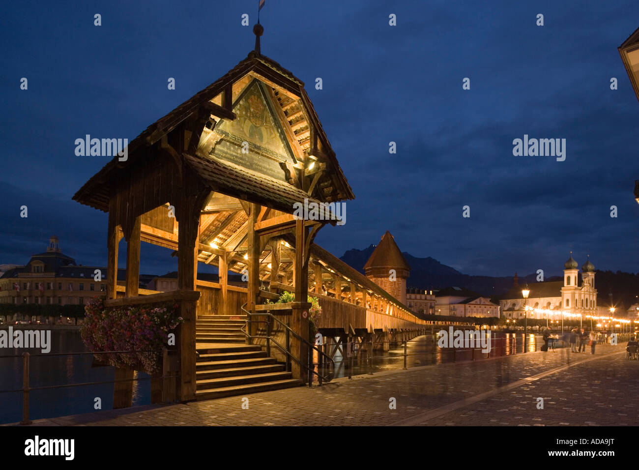 Entry of the Kapellbruecke chapel bridge oldest covered bridge of ...
