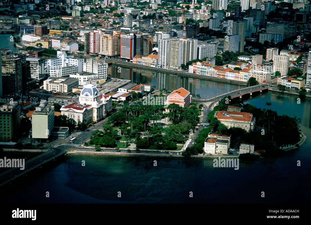 Aerial view of Recife city center Pernambuco Brazil Stock Photo - Alamy