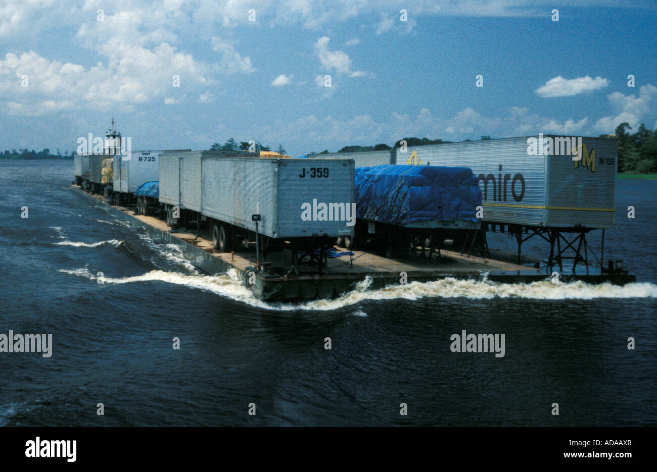 Transport organization on river Amazonas Brazil Stock Photo - Alamy