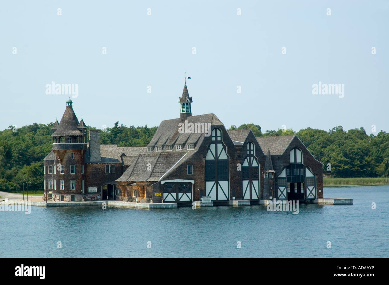Boldt Castle Yacht House Stock Photo - Alamy
