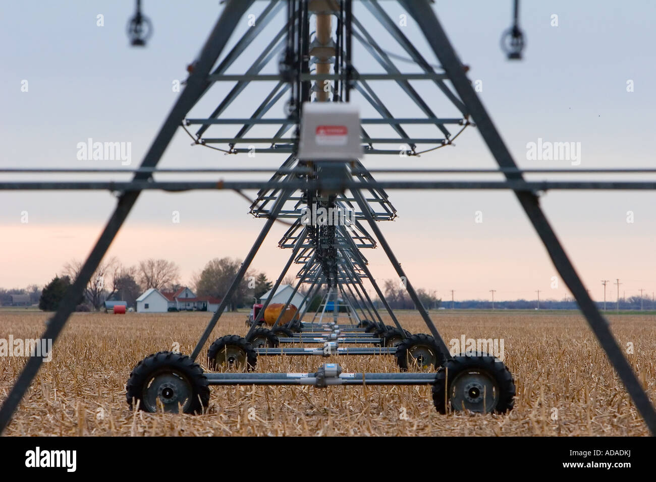 A farm irrigation pivot in rural Nebraska, USA Stock Photo - Alamy