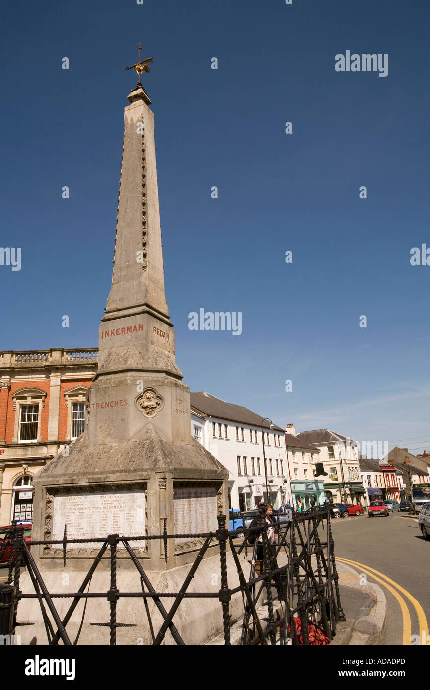 Wales Carmarthenshire Carmarthen Lammas Street Crimean War Memorial ...