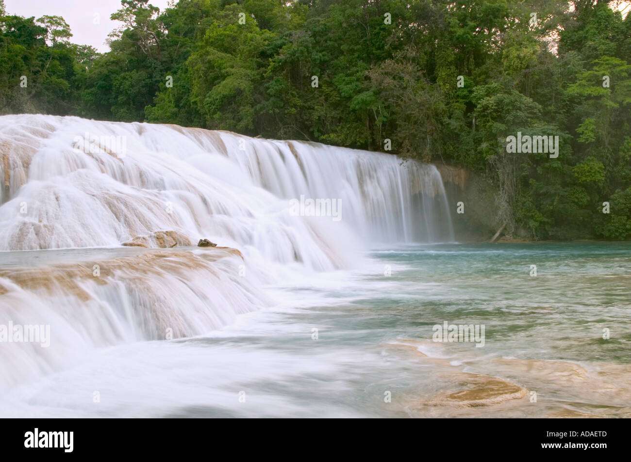 Cascadas de Agua Azul waterfall Chiapas Mexico Stock Photo - Alamy