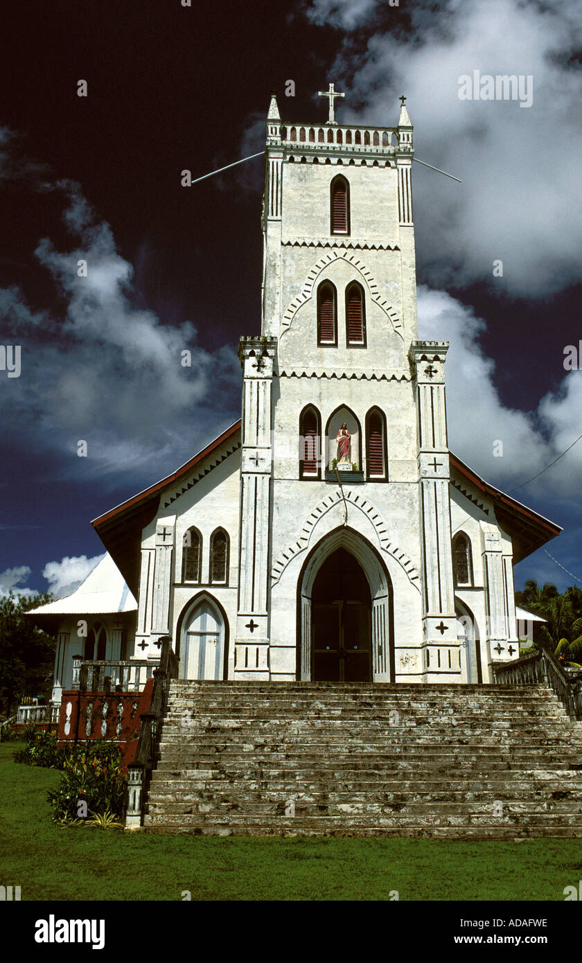 Samoa a church Stock Photo - Alamy