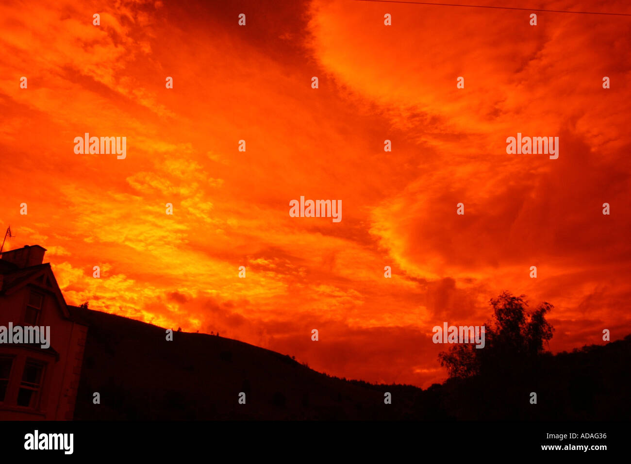 Night of Fire Stock Photo - Alamy