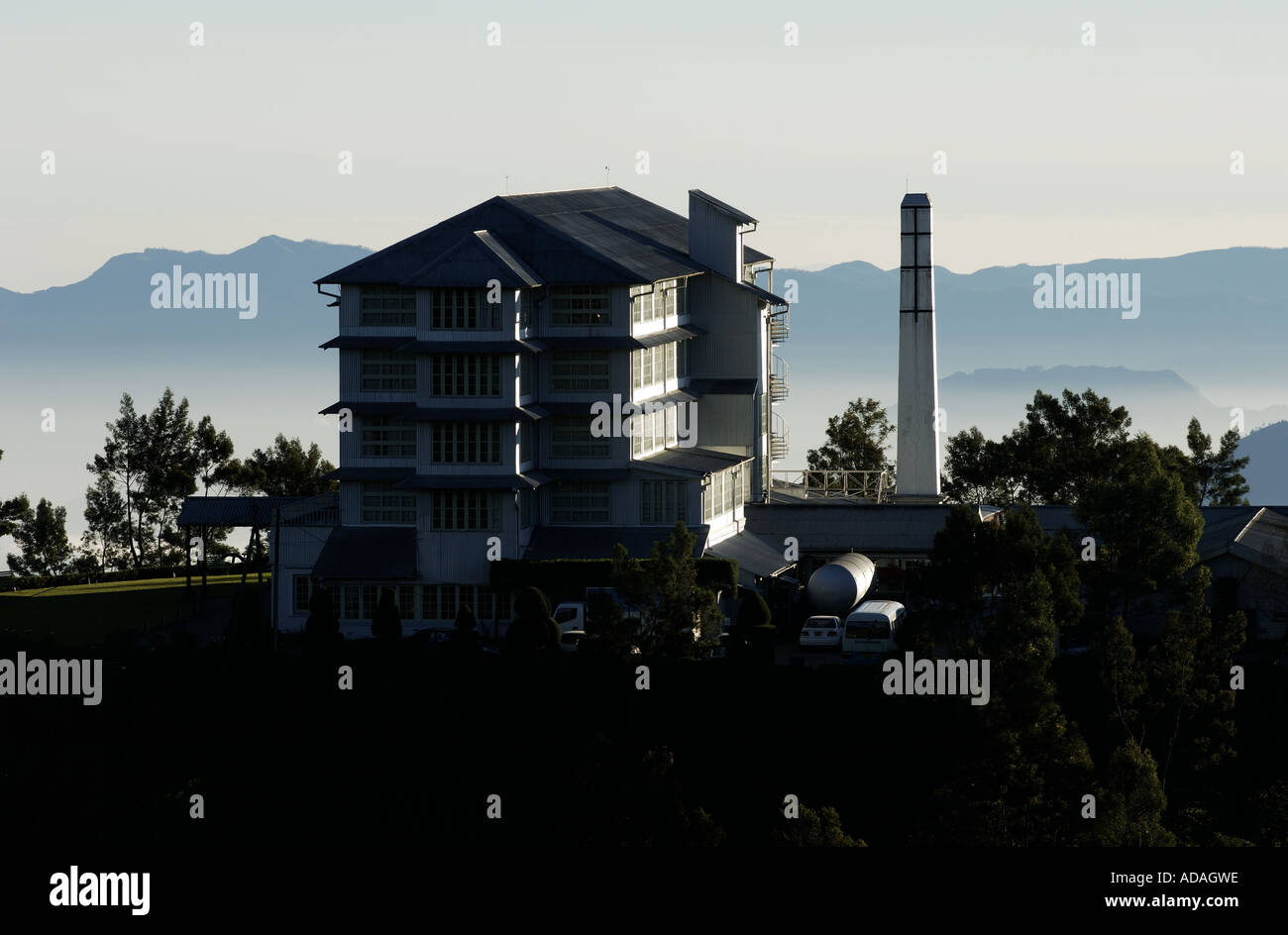 Nuwara Eliya hill station the tea factory hotel Stock Photo - Alamy