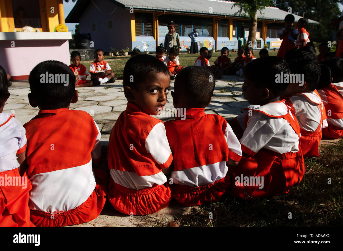 Pre schoolers at nursery school Stock Photo - Alamy