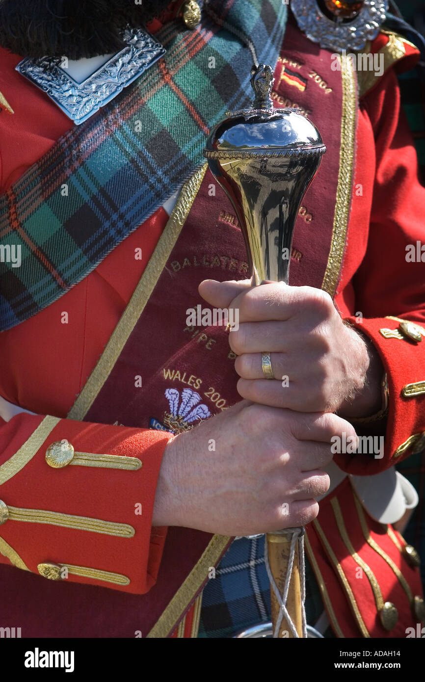 Bright red scottish band leader hi-res stock photography and images - Alamy