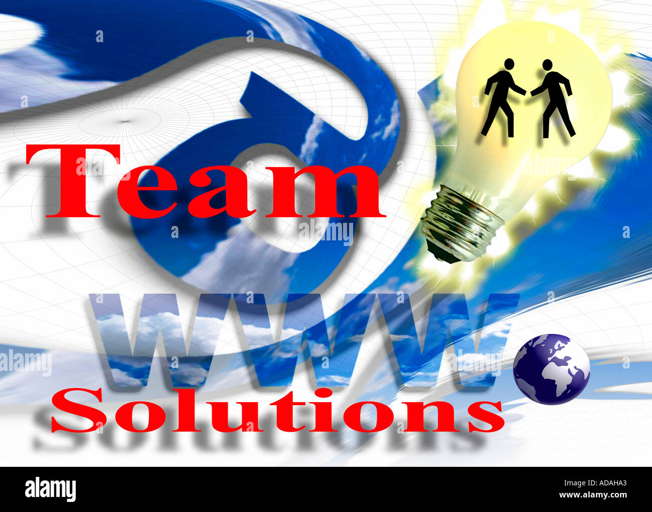 Team Work and Solutions People World Wide Web Stock Photo - Alamy