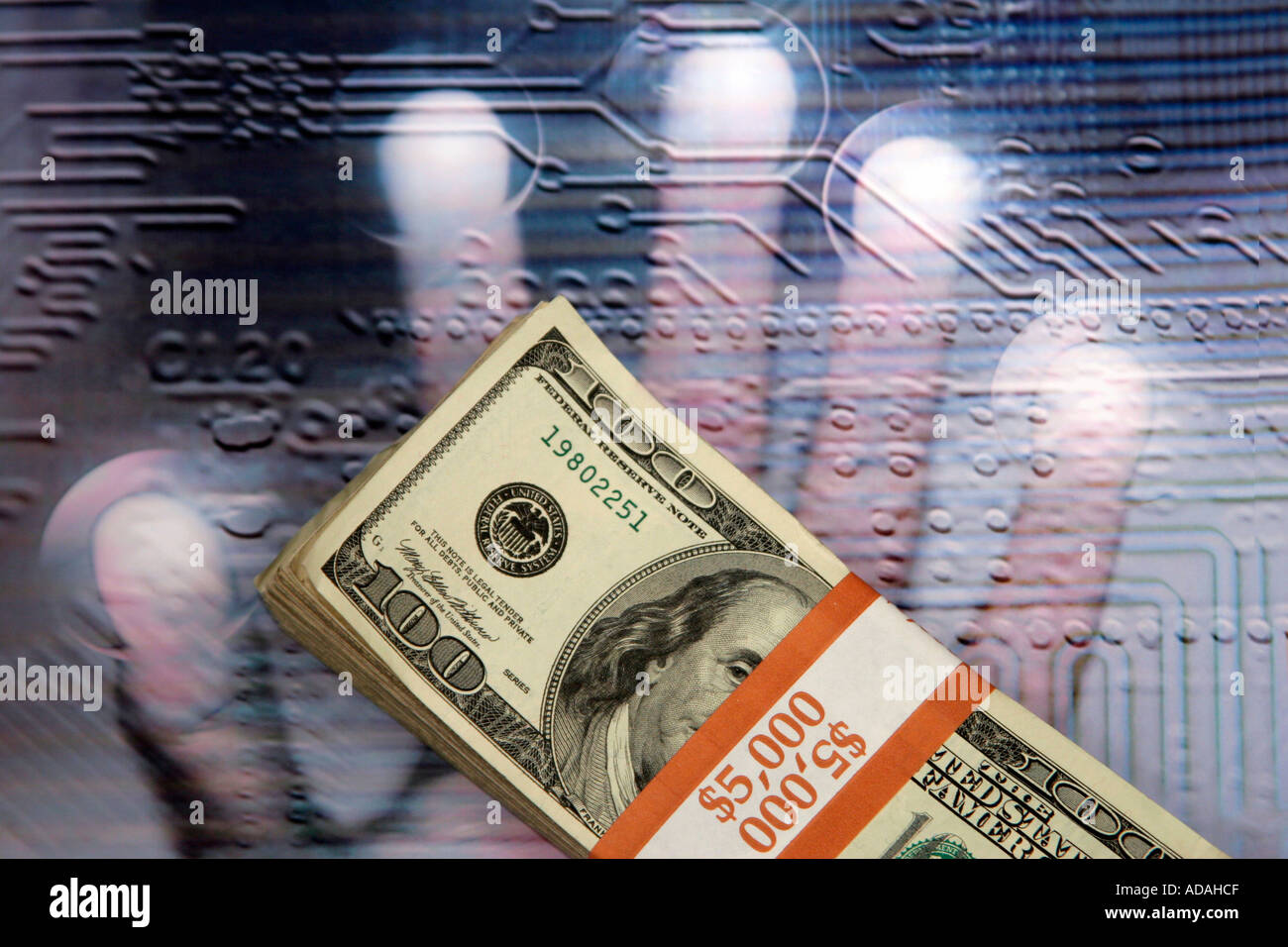 Electronic Identification Scan Money Cash Technology Concepts Stock ...