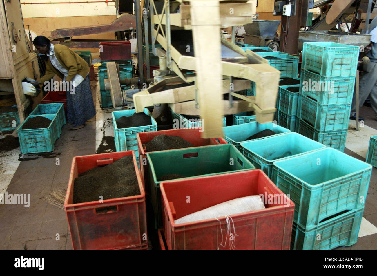 Nuwara Eliya hill station tea factory Stock Photo - Alamy