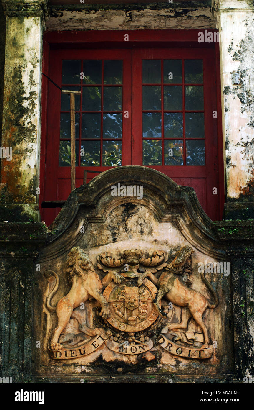Galle Fort colonial sign above the old gate Stock Photo - Alamy