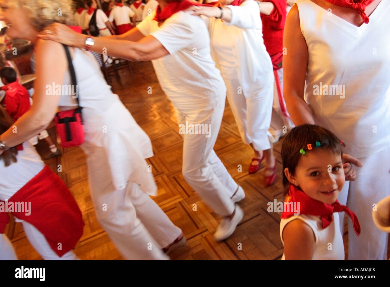 Party time in Pamplona Stock Photo - Alamy