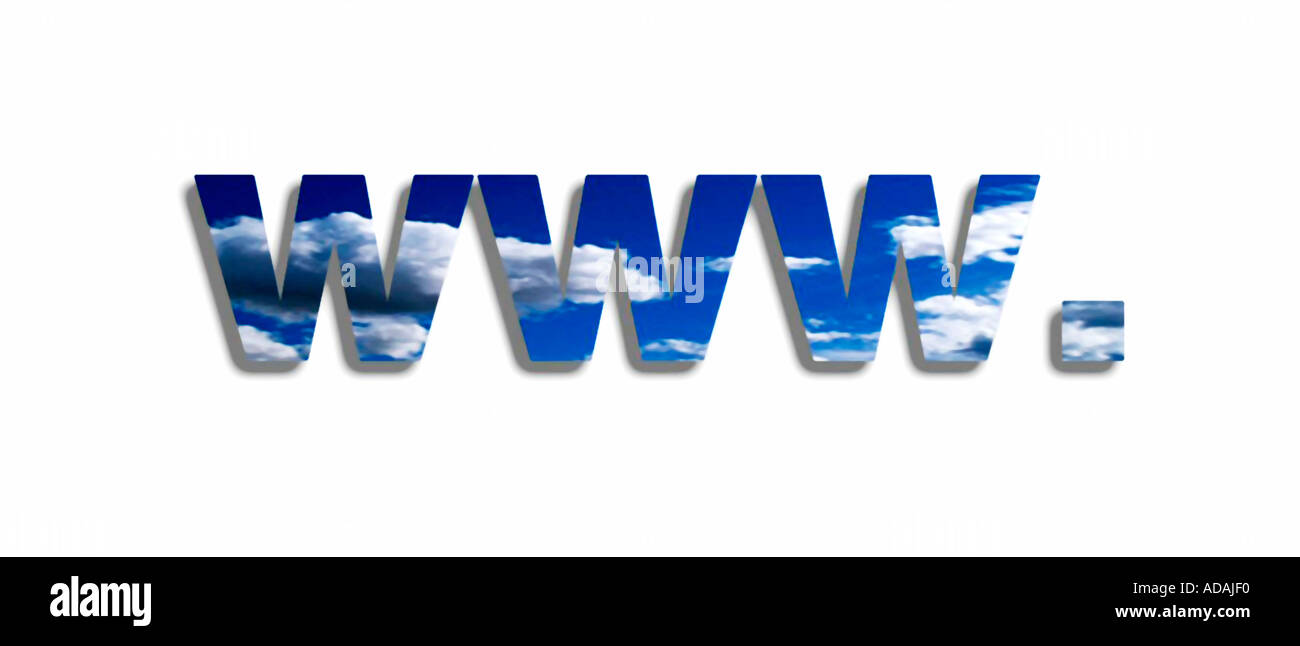 Sign and Symbol For World Wide Web WWW Stock Photo - Alamy