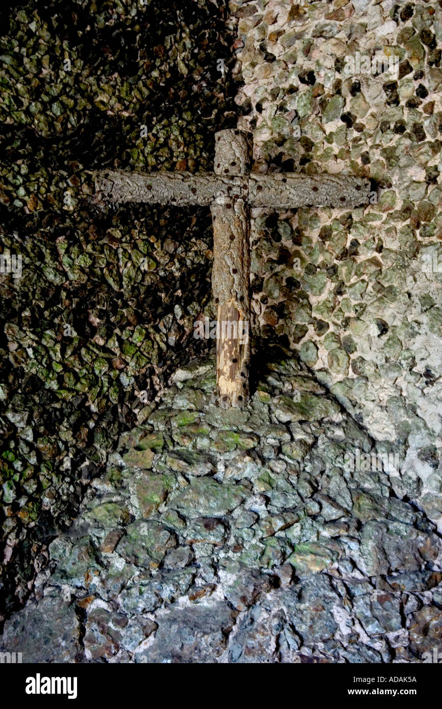 Cross in Central Portugal at the Palace of Bussaco Stock Photo - Alamy