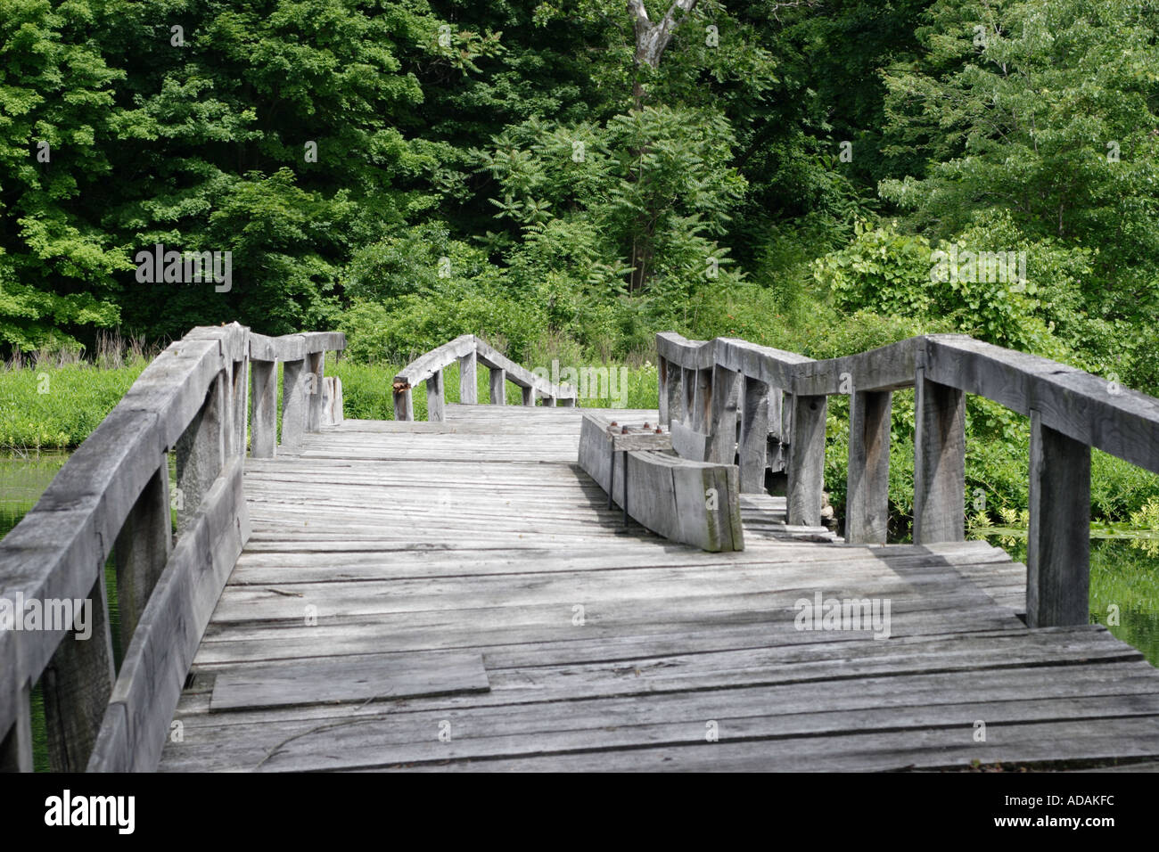 Wooden bridge collapse hi-res stock photography and images - Alamy