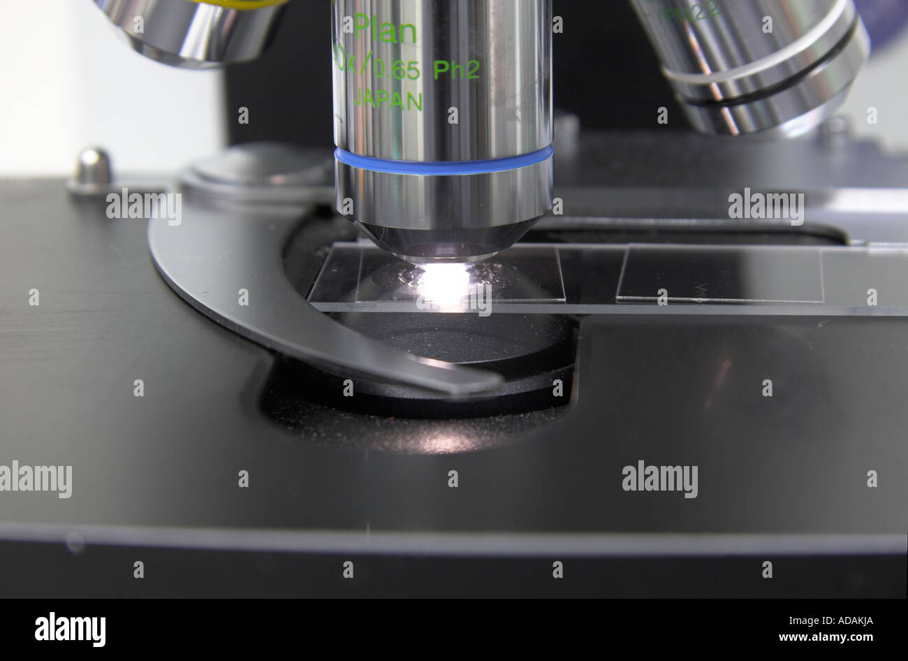 Objective of an optical microscope Stock Photo - Alamy