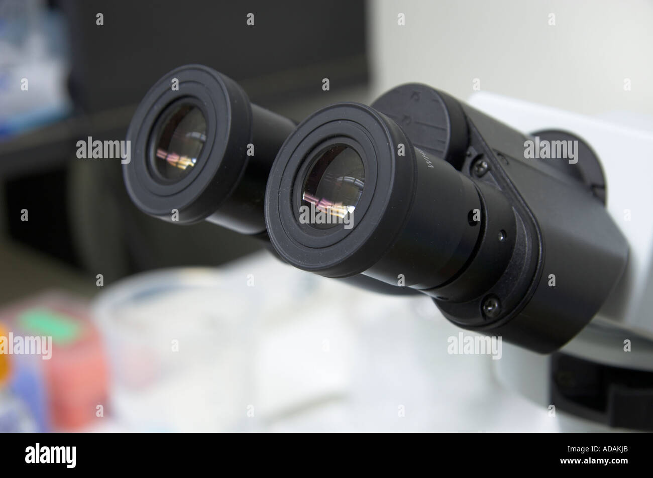 Oculars of a generic optical microscope Stock Photo - Alamy