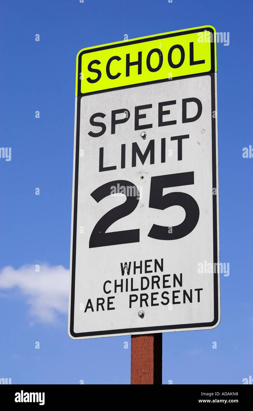 US school zone speed limit street sign Stock Photo - Alamy US school zone speed limit street sign Stock Photo - Alamy