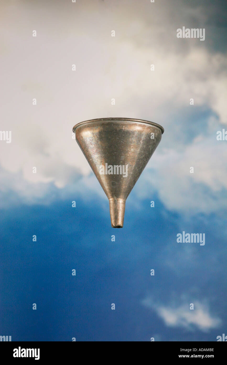 Funnel Float in Mid Air Concepts and Symbols Stock Photo - Alamy
