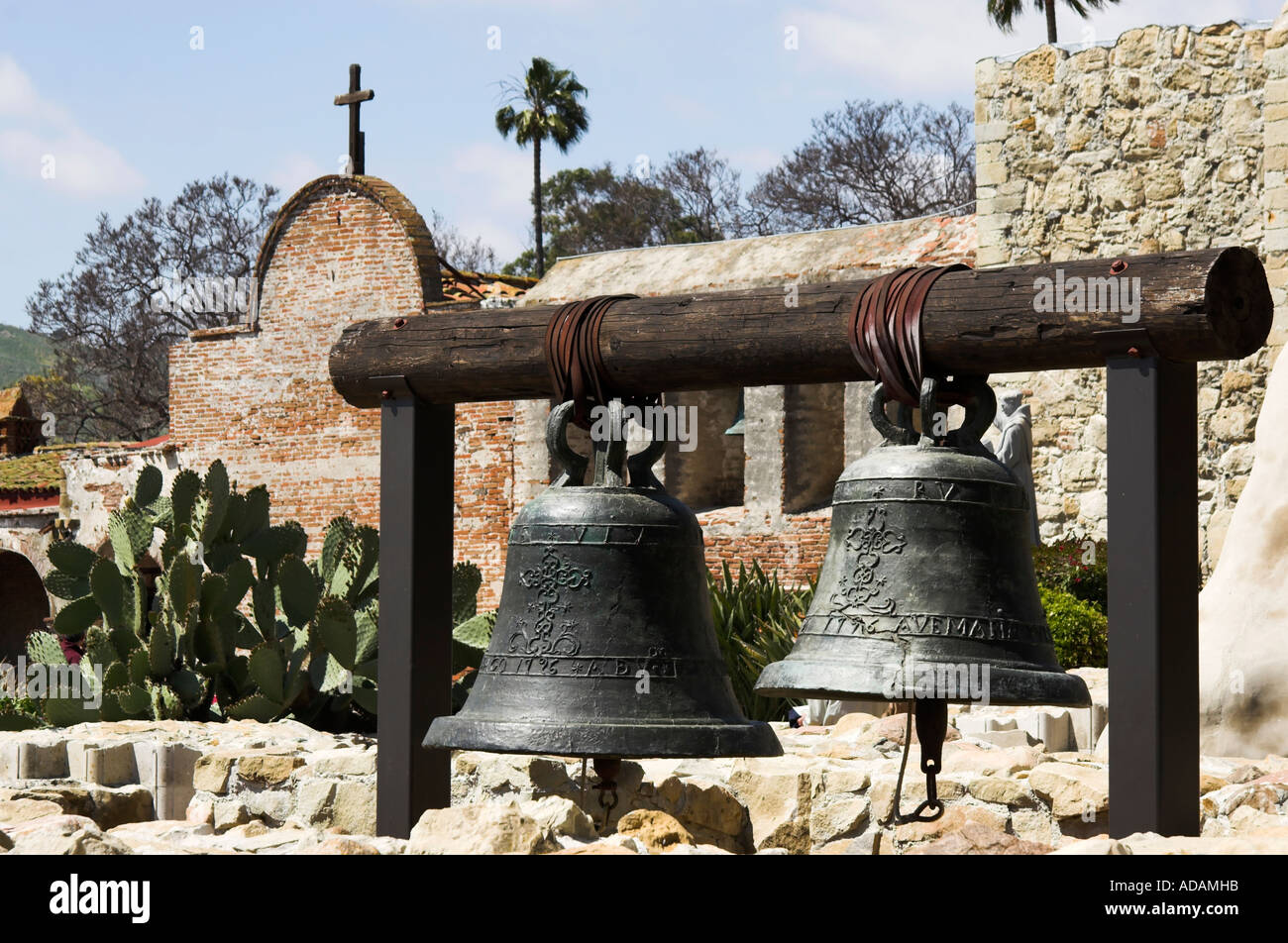 The original Great Stone Church bells, Mission Basilica San Juan ...