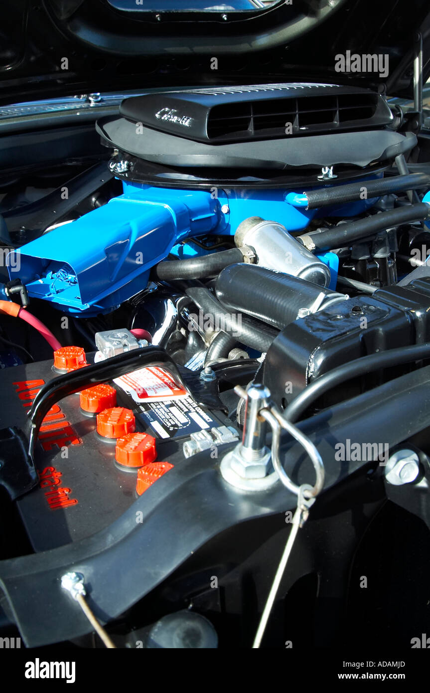 v8, engine, mustang, ford, 1968, cobra, jet, classic, muscle, car, v8 ...