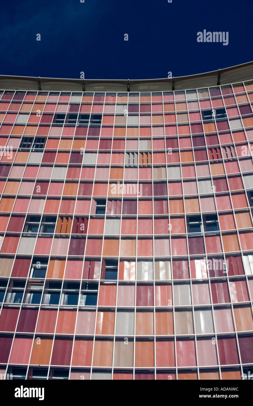 colorful facade of a modern office building in berlin Stock Photo - Alamy