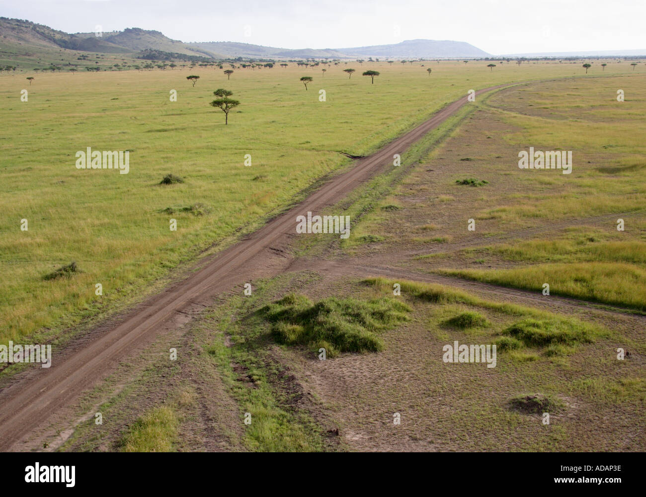 Aerial view of the Masai Mara National Reserve in Kenya Stock Photo - Alamy