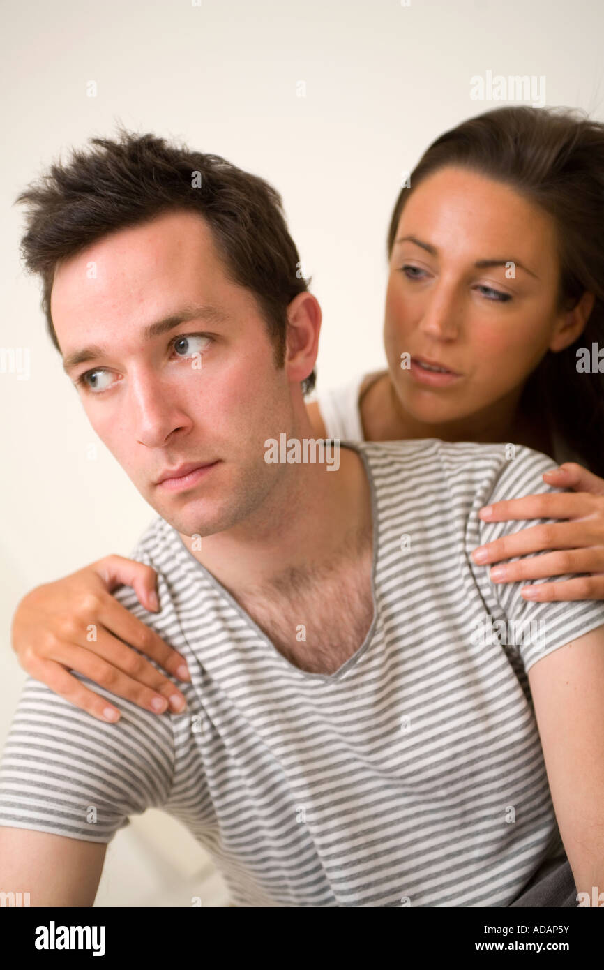 Couple two boy argue argument relationship marriage separation divorce ...