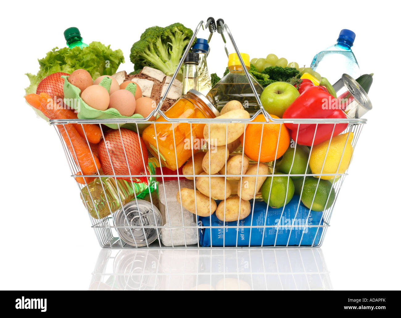 Shopping basket food hi-res stock photography and images - Alamy