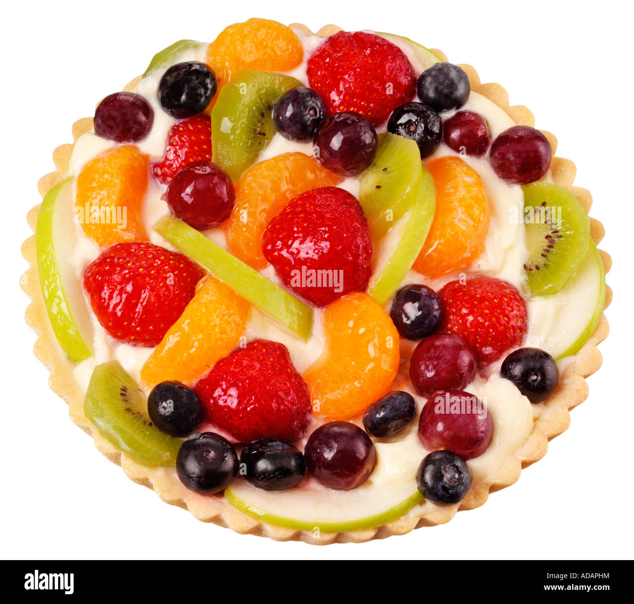 SUMMER FRUITS TART CUT OUT Stock Photo - Alamy