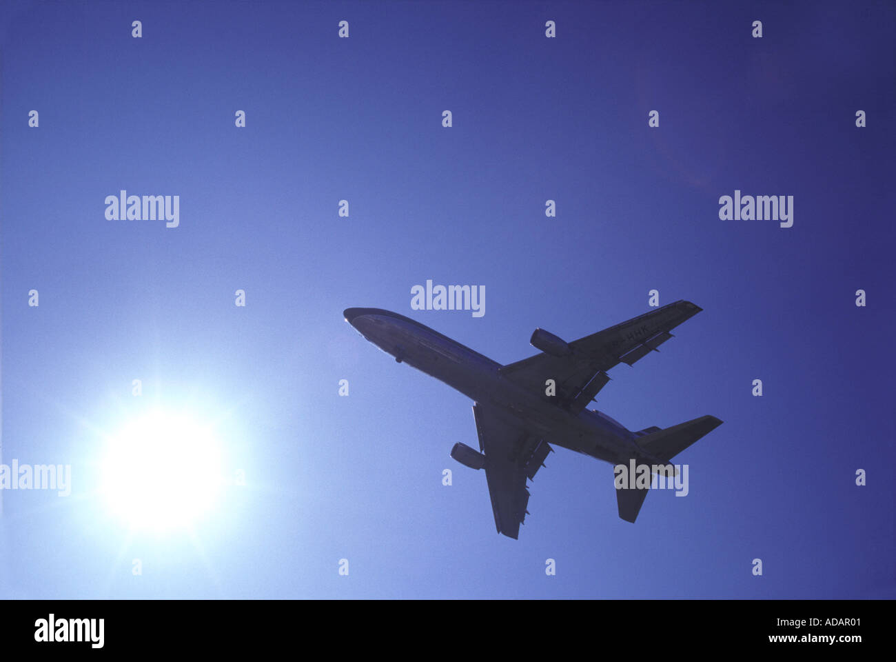 Airplane Taking Flight Stock Photo - Alamy