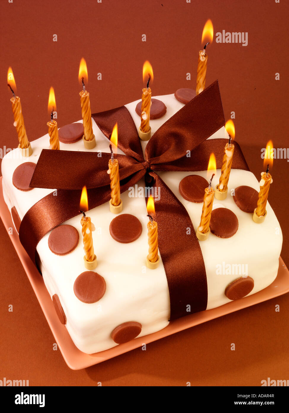 Chocolate polka dot birthday cake hi-res stock photography and images ...
