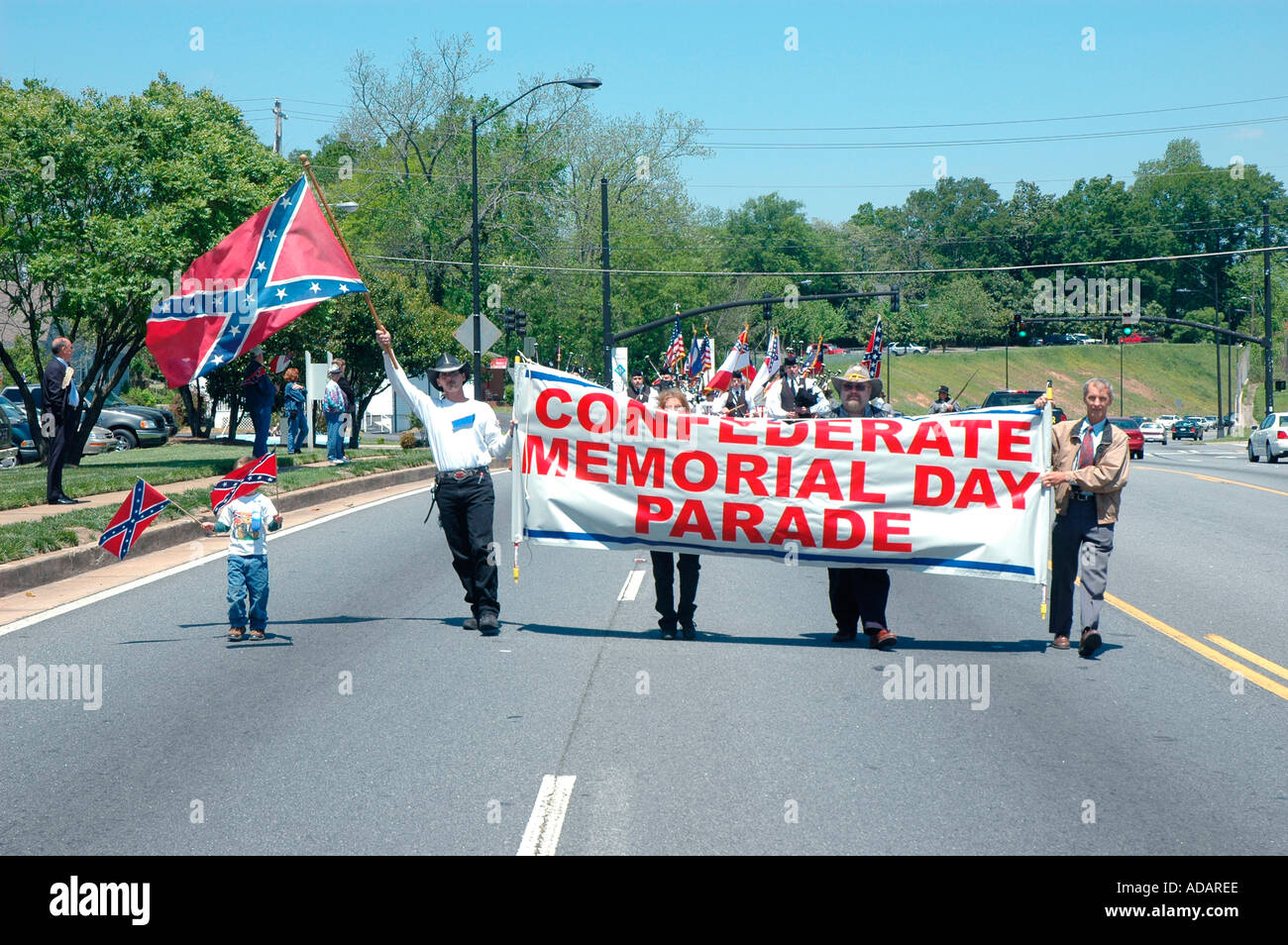 Confederate Memorial Day military parade April 24 the southern states ...
