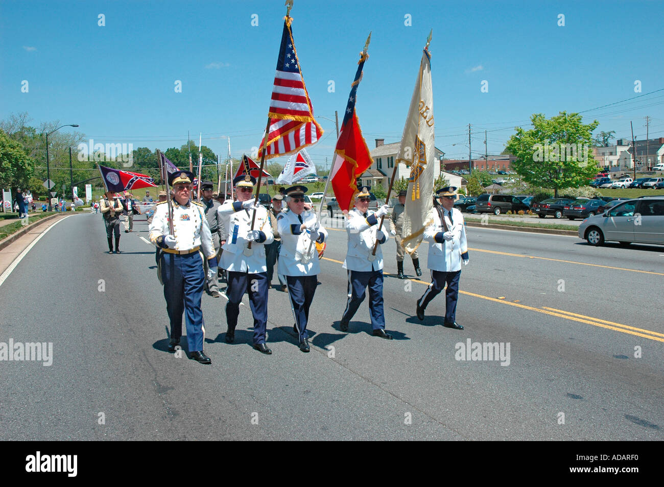 Confederate Memorial Day military parade April 24 the southern states ...