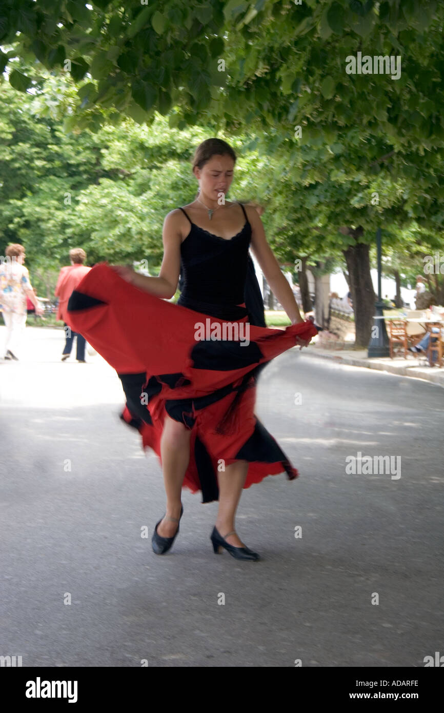 Greek girl dancing hi-res stock photography and images - Alamy