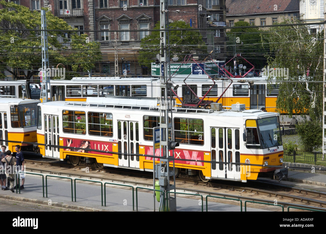 Tram system Budapest Hungary Stock Photo - Alamy