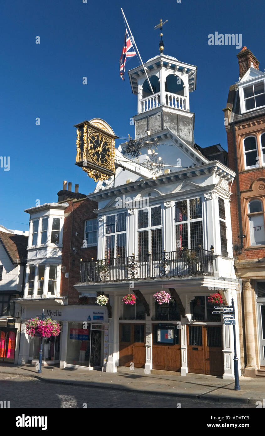 Guildford Guildhall Clock Bell Tower Surrey England UK Stock Photo - Alamy
