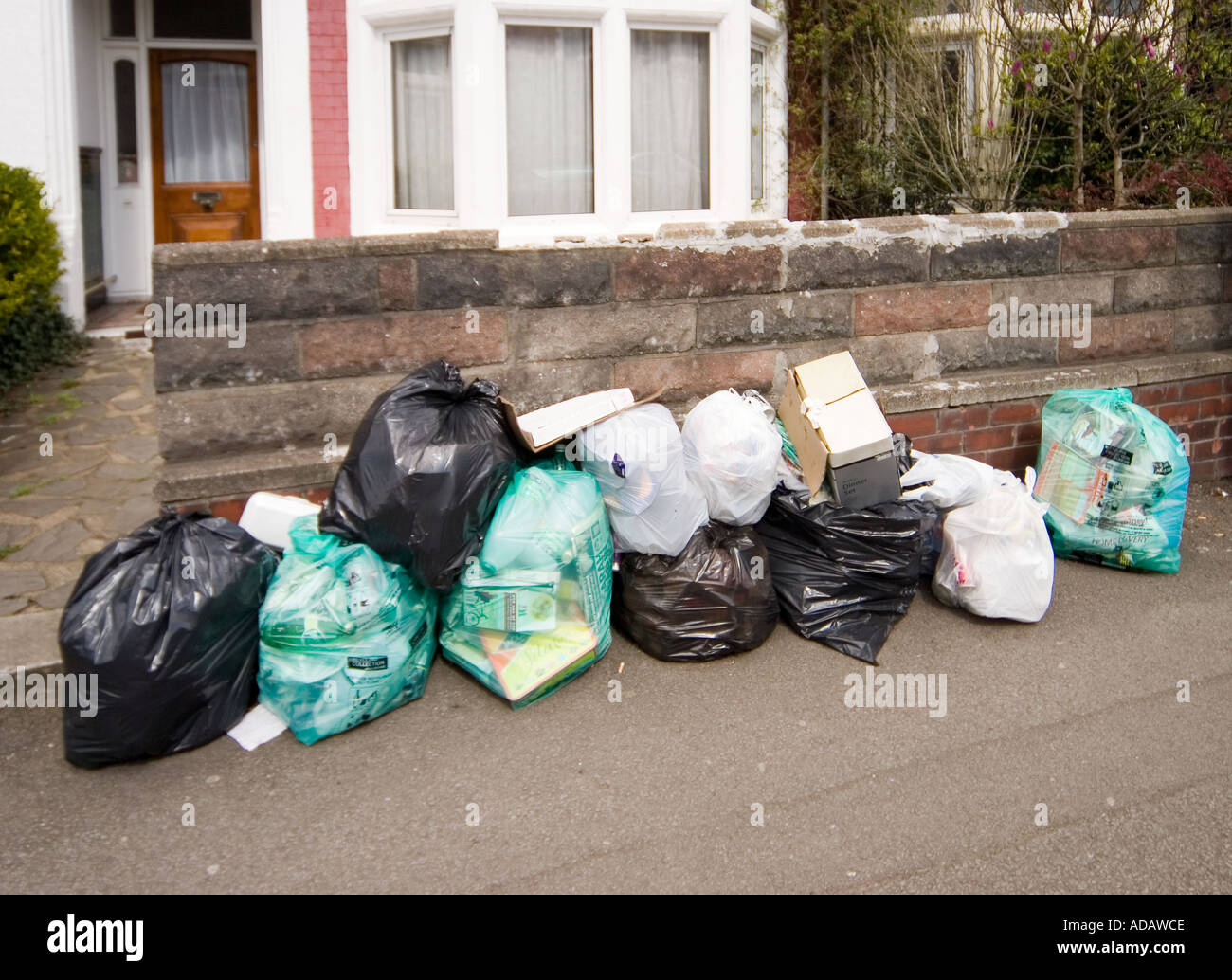 Kerbside recycling bags hi-res stock photography and images - Alamy