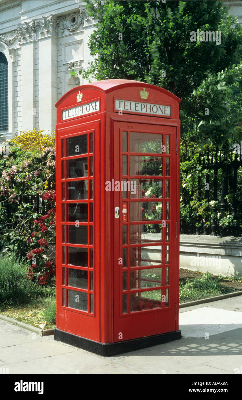 Telephone Call Box London England United Kingdom Stock Photo - Alamy