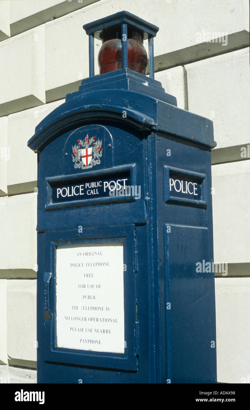 Police Telephone Post City of London England United Kingdom Stock Photo ...