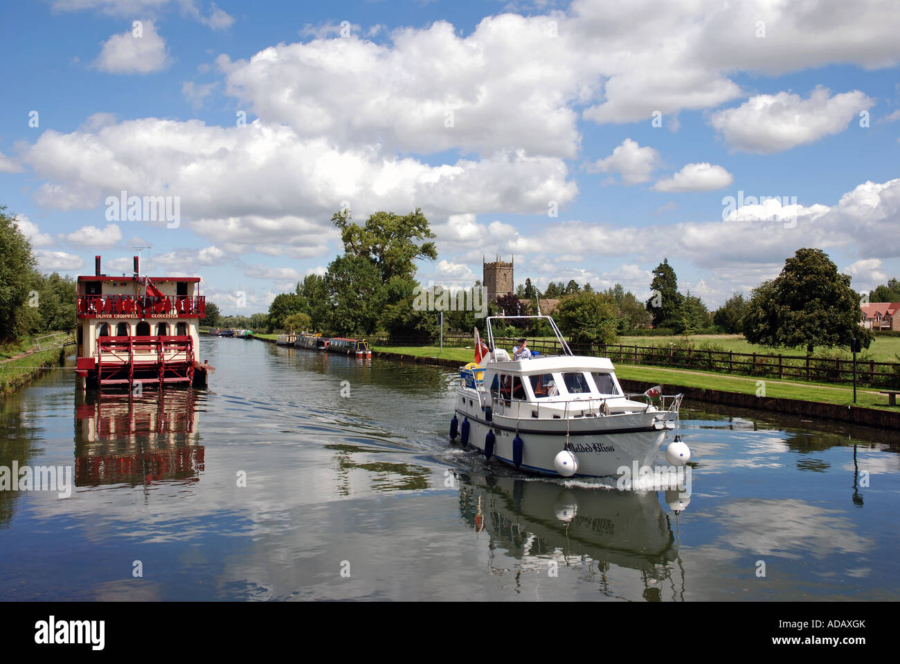 Gloucester and Sharpness Canal at Frampton on Severn, Gloucestershire ...