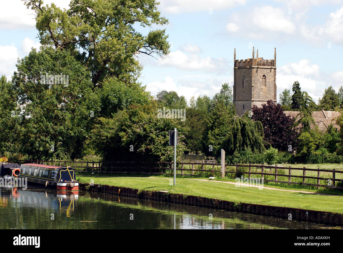 Gloucester and Sharpness Canal and St. Mary`s Church, Frampton on ...