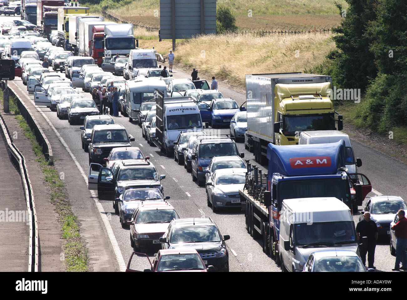 Motorway traffic hold up hi-res stock photography and images - Alamy