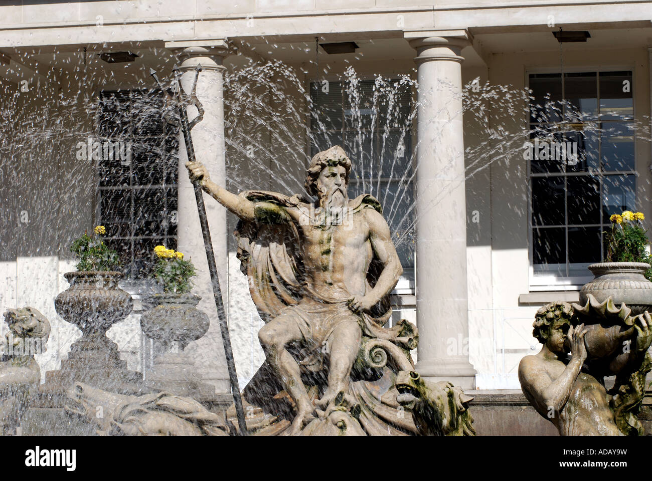 Neptune`s Fountain, Cheltenham Spa, Gloucestershire, England, UK Stock ...