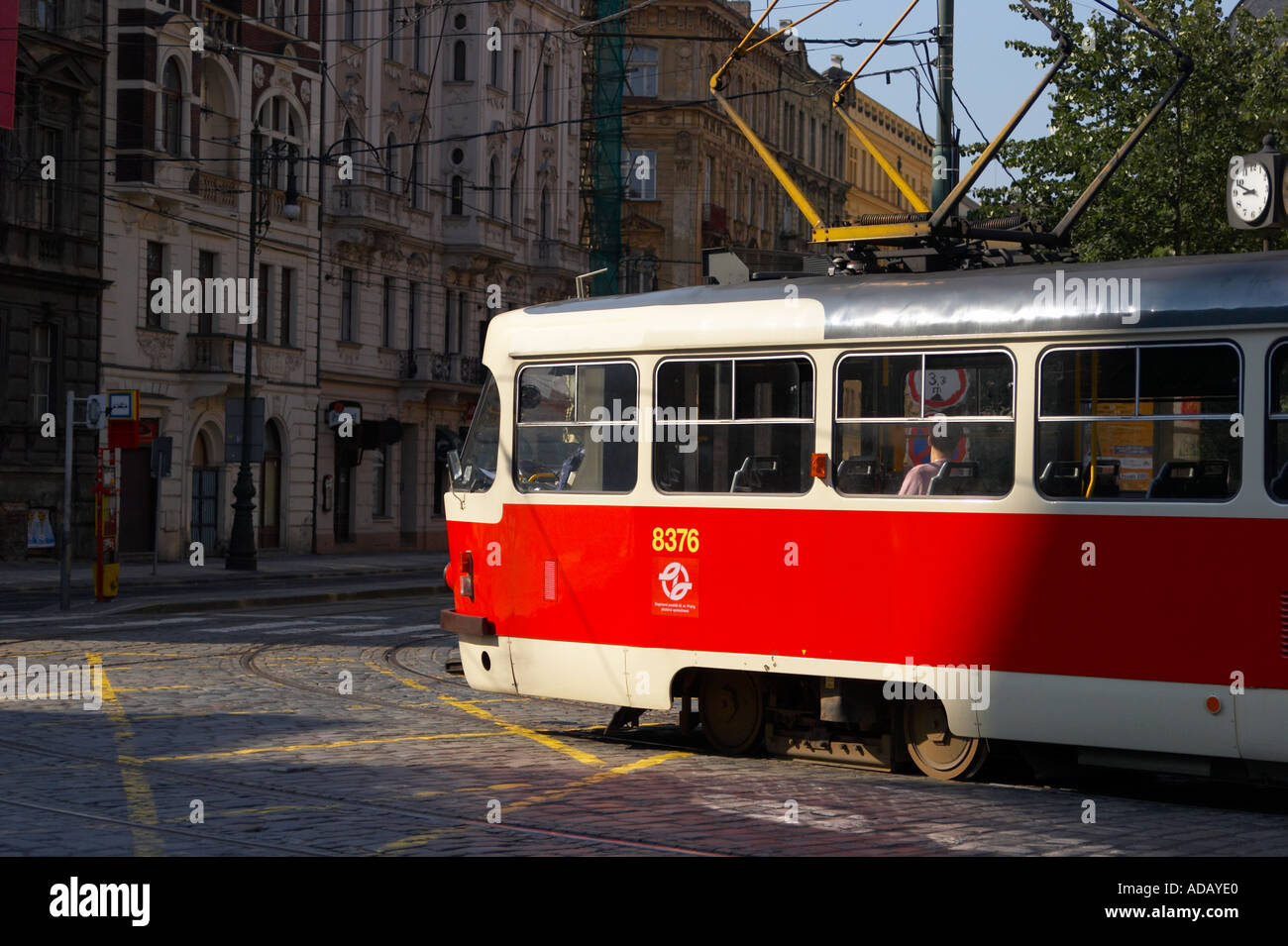 Electric Tram. Prague, Czech Republic Stock Photo - Alamy