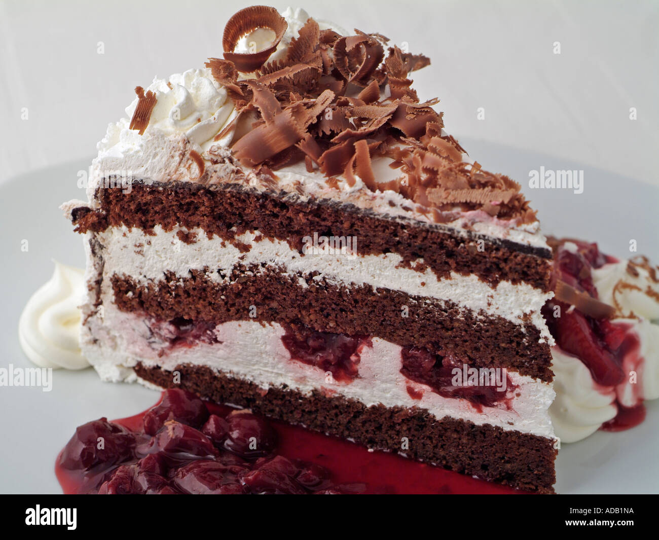Black Forest Gateau Cake Stock Photo - Alamy