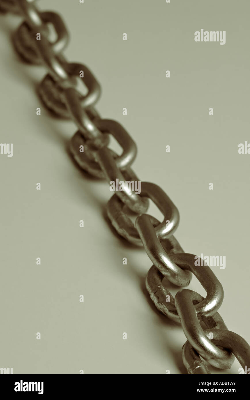 Metal Chain Links Stock Photo - Alamy