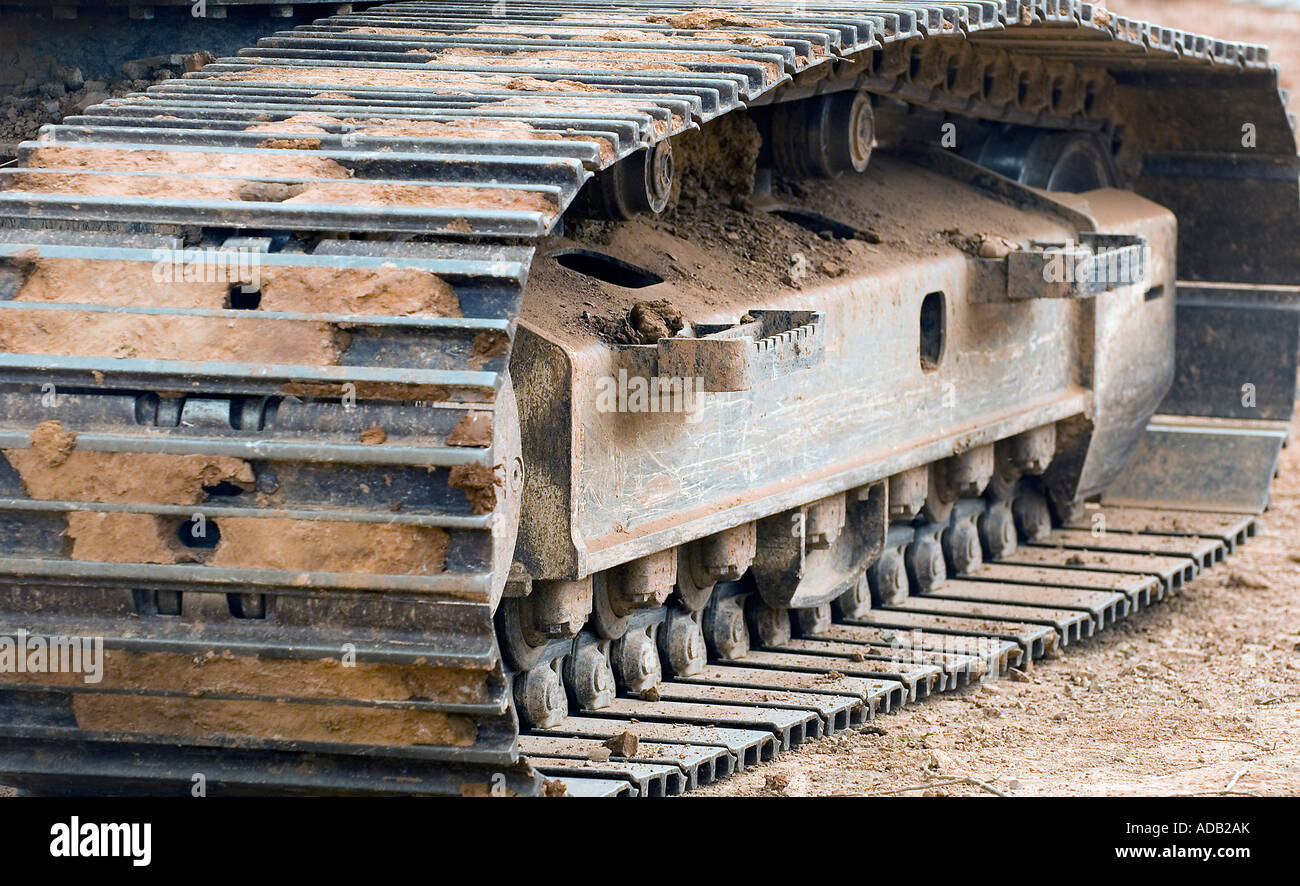 JCB CAT Catapillar Tracks Stock Photo - Alamy